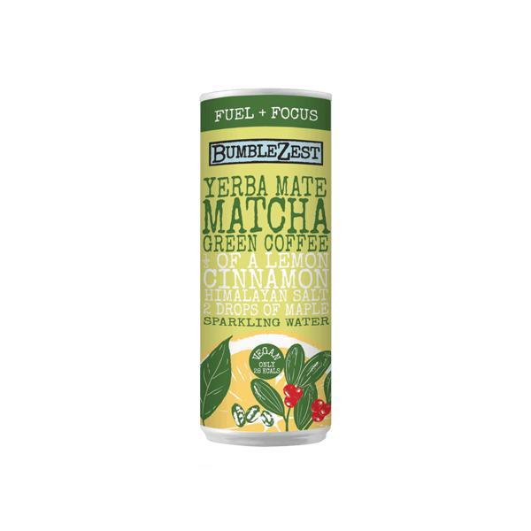 12 x BumbleZest Fuel + Focus Sparkling Water Drink 250ml