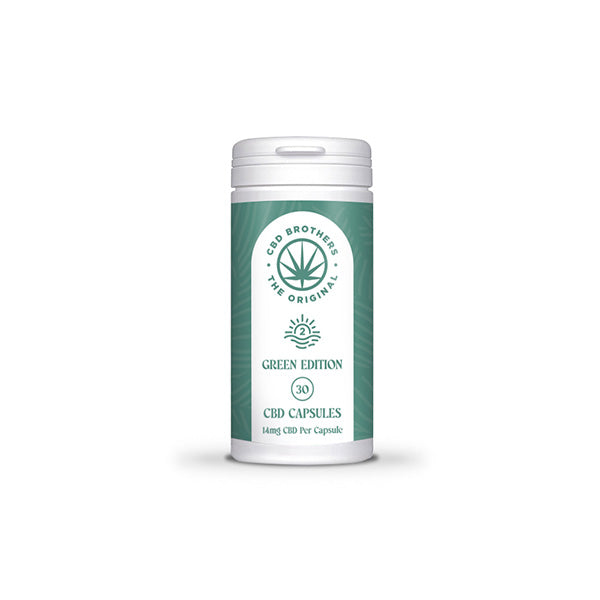 CBD Brothers Green Edition 420mg CBD-CBDA Vegan Capsules - 30 Caps