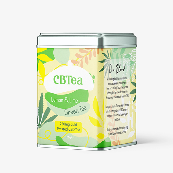 CBTea 250mg Cold Pressed Full Spectrum CBD Lemon & Lime Green Tea